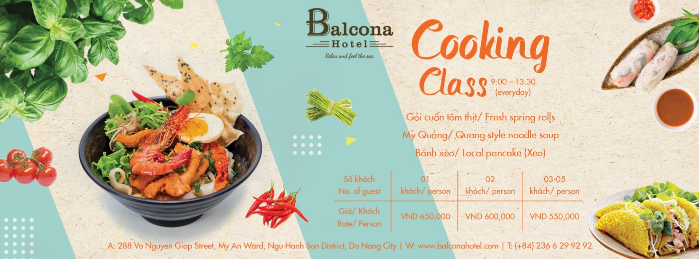 TRADITIONAL VIETNAMESE COOKING CLASS IN BALCONA HOTEL DA NANG - Balcona ...